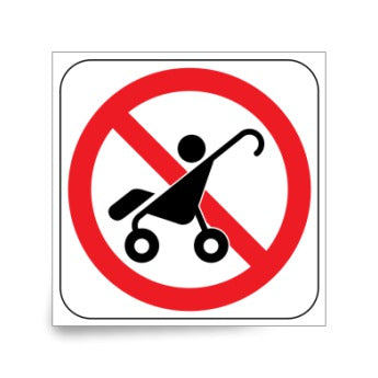 No Baby Strollers [symbol] PS-111(CA) – RCR TRAFFIC