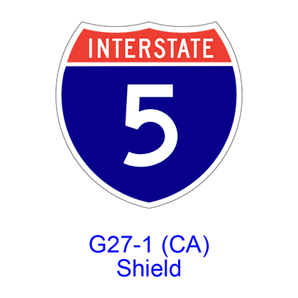 Interstate Route Shield G27-1(CA) – RCR TRAFFIC